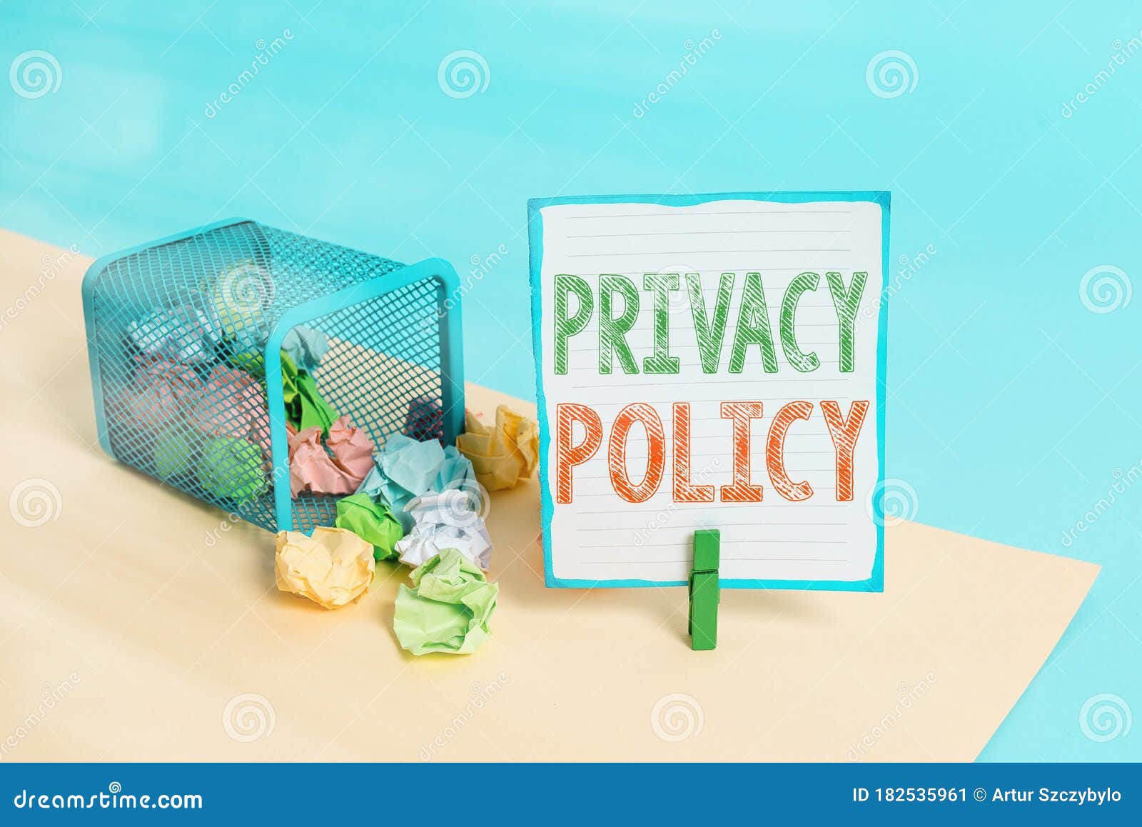 Handwriting Text Privacy Policy. Concept Meaning Document that Explains ...
