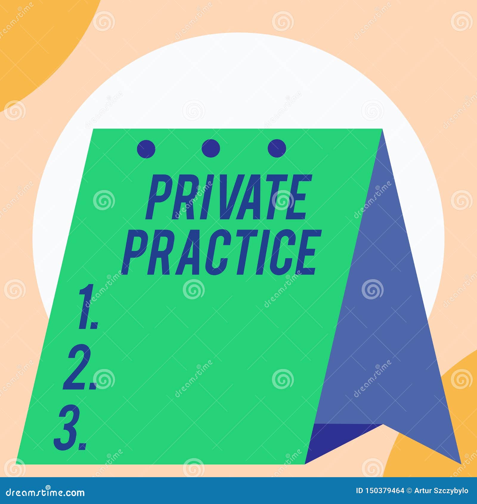 Handwriting Text Private Practice. Concept Meaning Work of Professional ...