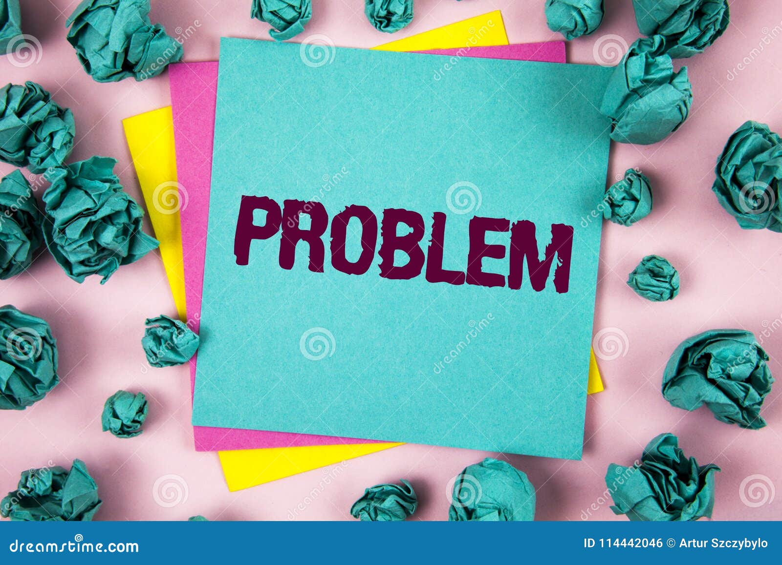 Handwriting Text Problem. Concept Meaning Trouble that Need To Be ...