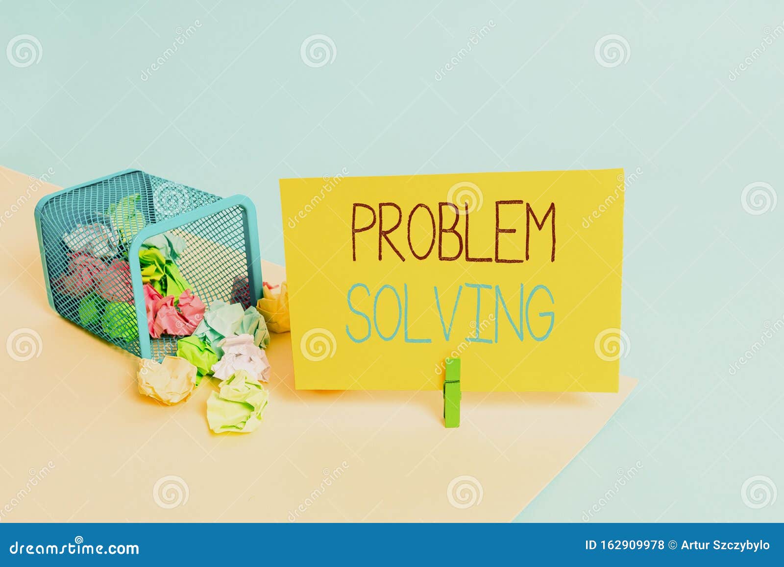 Handwriting Text Problem Solving. Concept Meaning Process of Finding ...