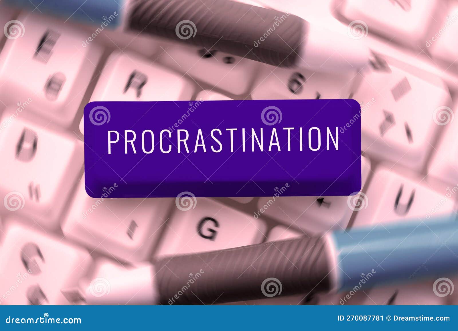 Text Showing Inspiration Procrastination. Business Concept Delay or ...