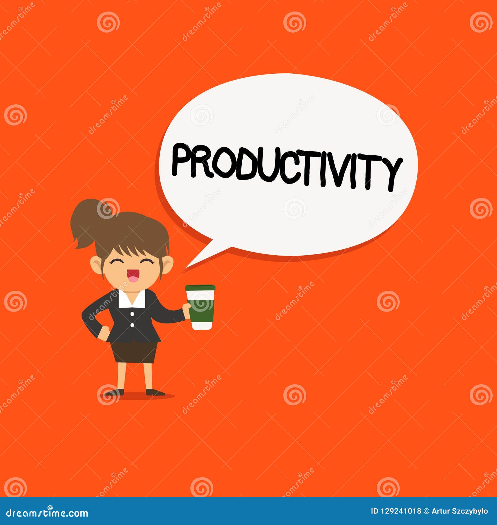Handwriting Text Productivity. Concept Meaning State or Quality of ...