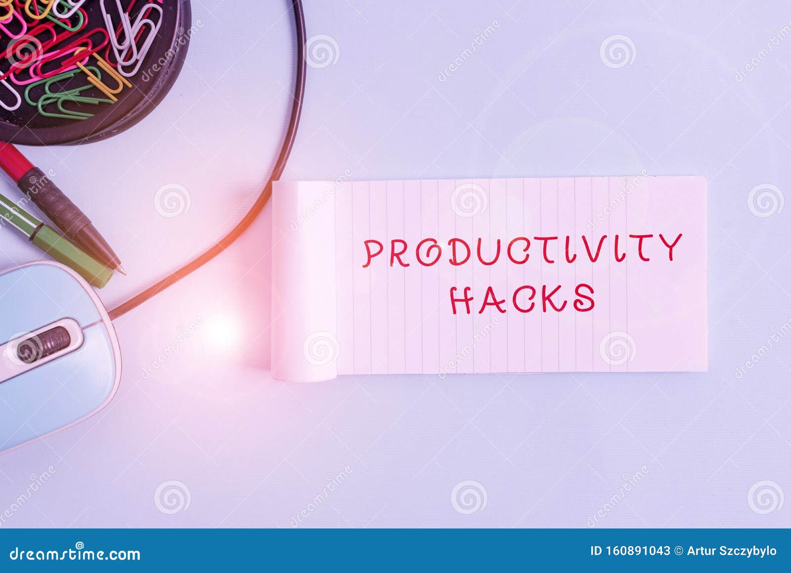 Handwriting Text Productivity Hacks. Concept Meaning Tricks that You ...