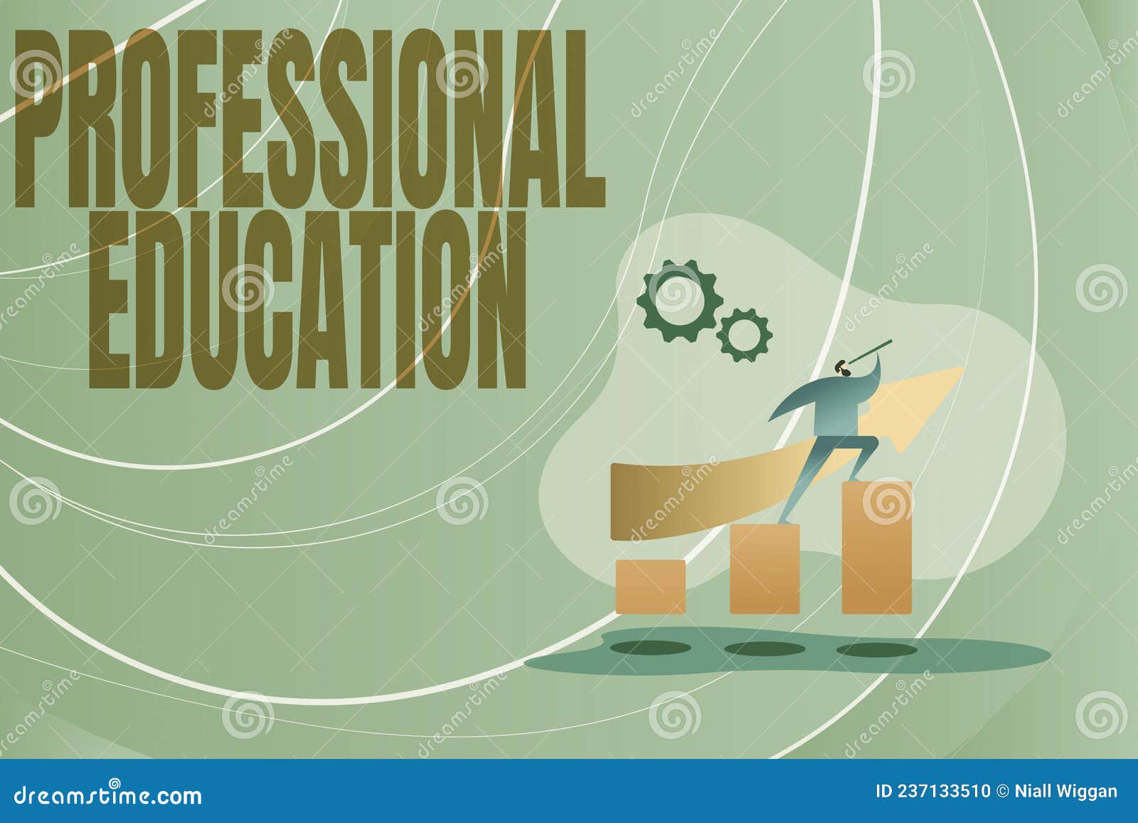 Handwriting Text Professional Education. Concept Meaning Continuing ...