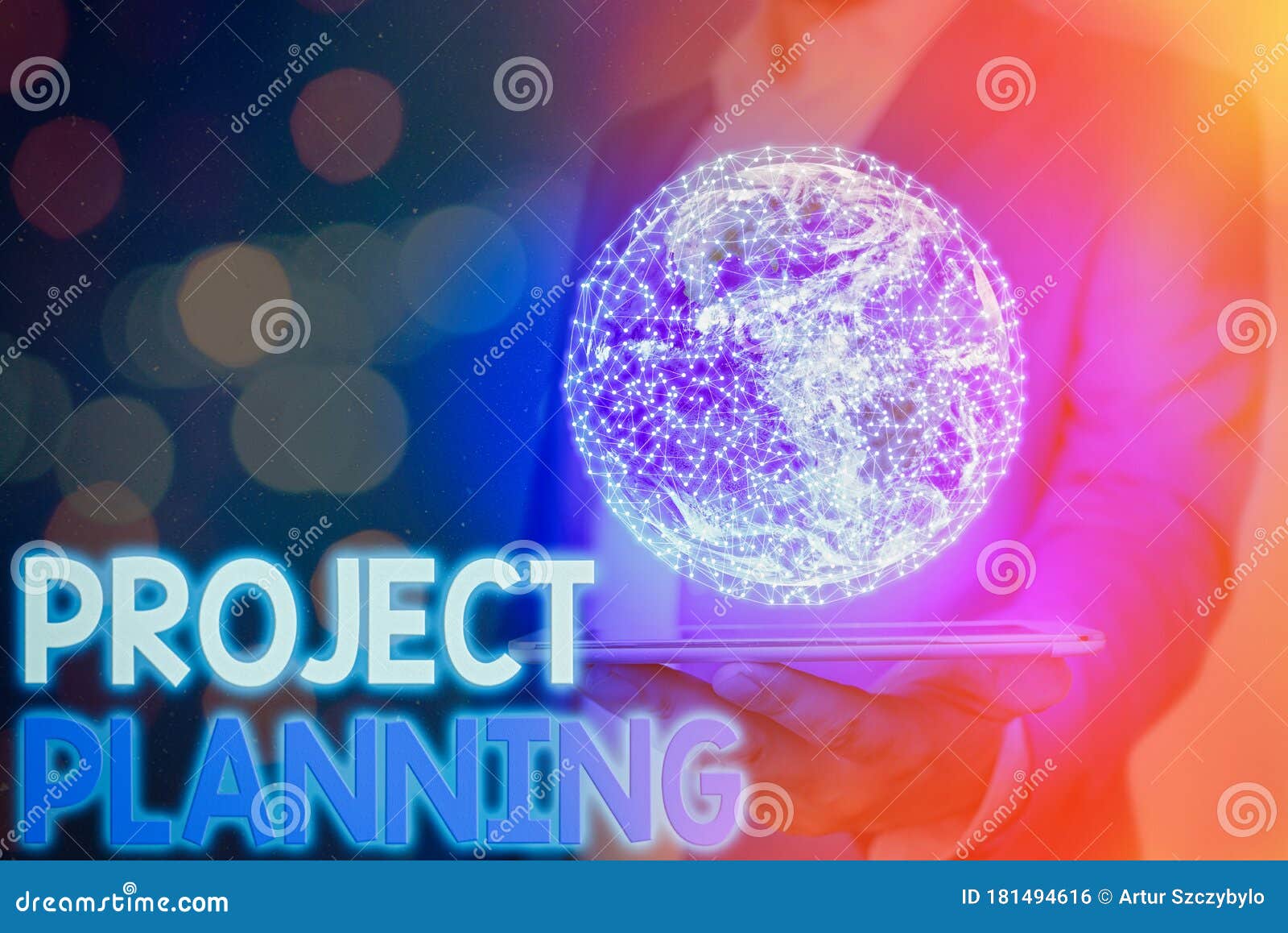 Handwriting Text Project Planning. Concept Meaning Schedules Such As ...