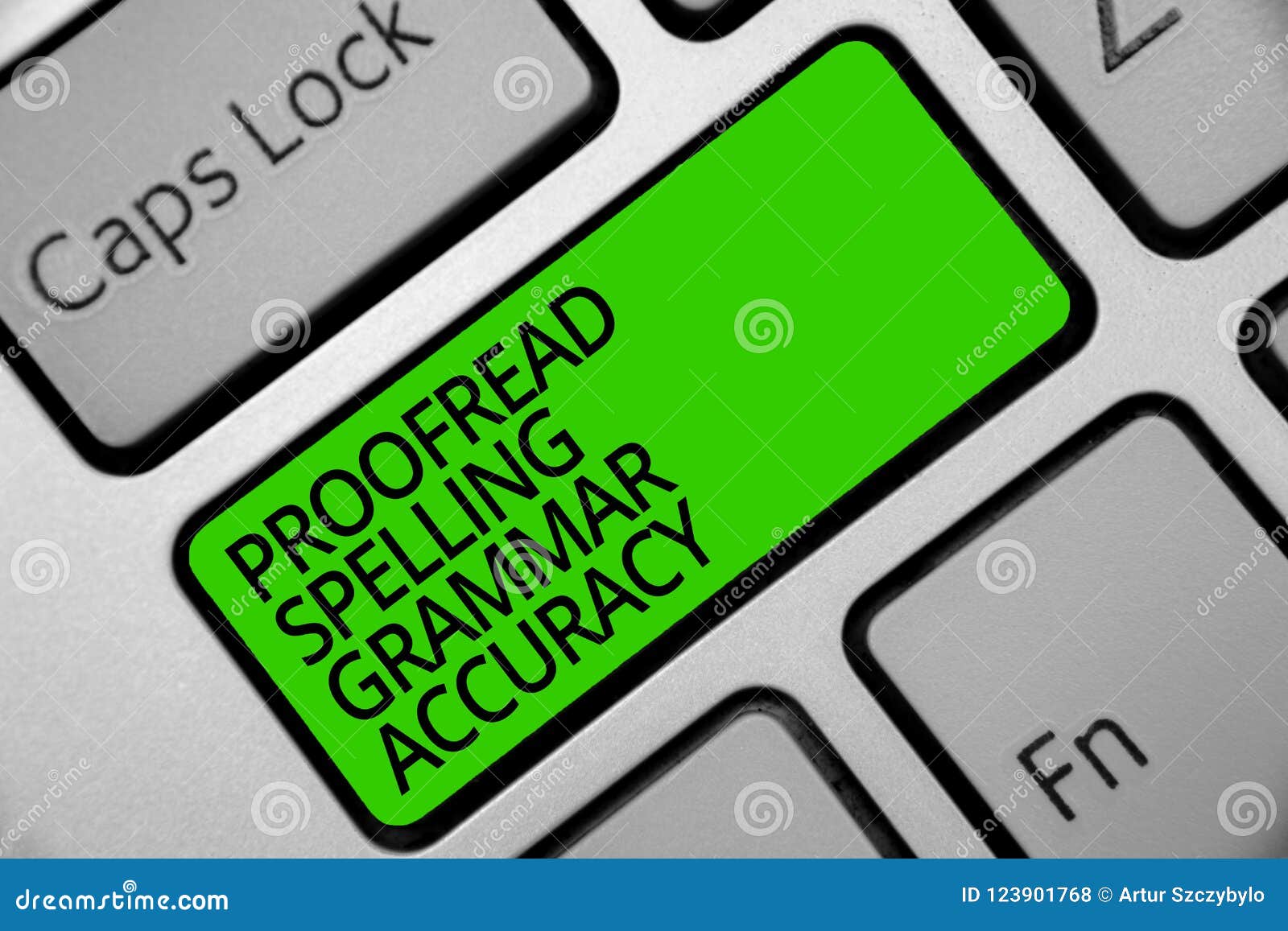 Handwriting Text Proofread Spelling Grammar Accuracy. Concept Meaning ...