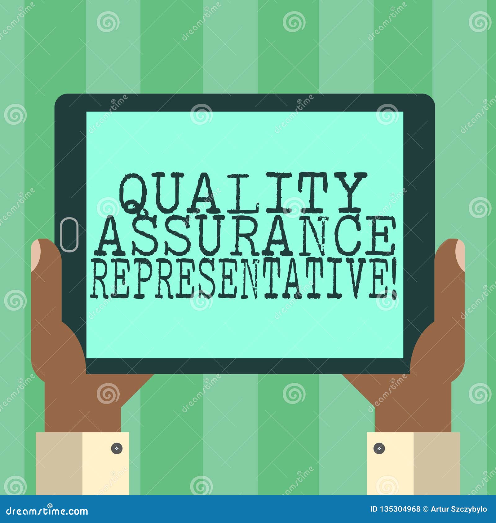 Handwriting Text Quality Assurance Representative. Concept Meaning ...