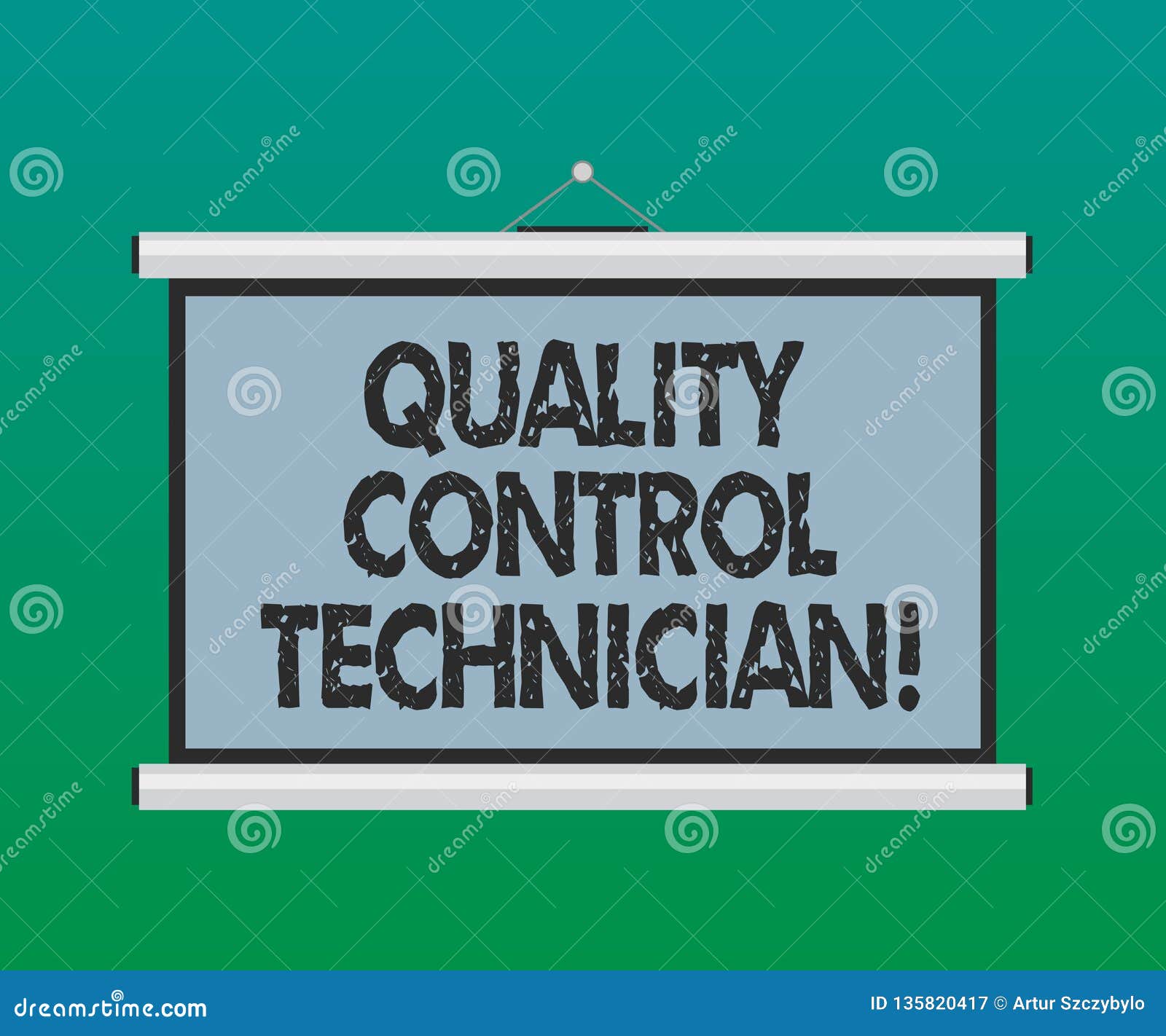 Handwriting Text Quality Control Technician. Concept Meaning ...