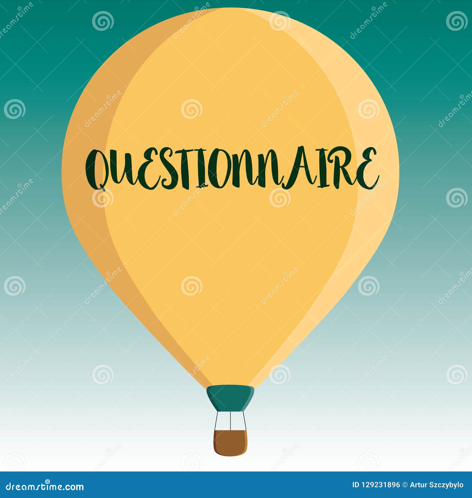 Handwriting Text Questionnaire. Concept Meaning Set of Enquires Basis ...