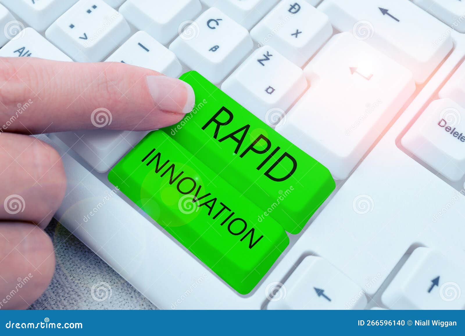 Handwriting Text Rapid Innovation. Word for Characteristic of a Website ...