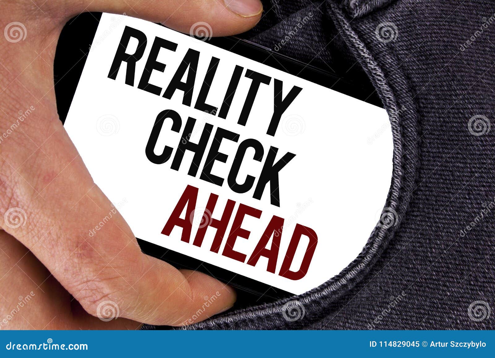 Handwriting Text Reality Check Ahead. Concept Meaning Unveil Truth ...
