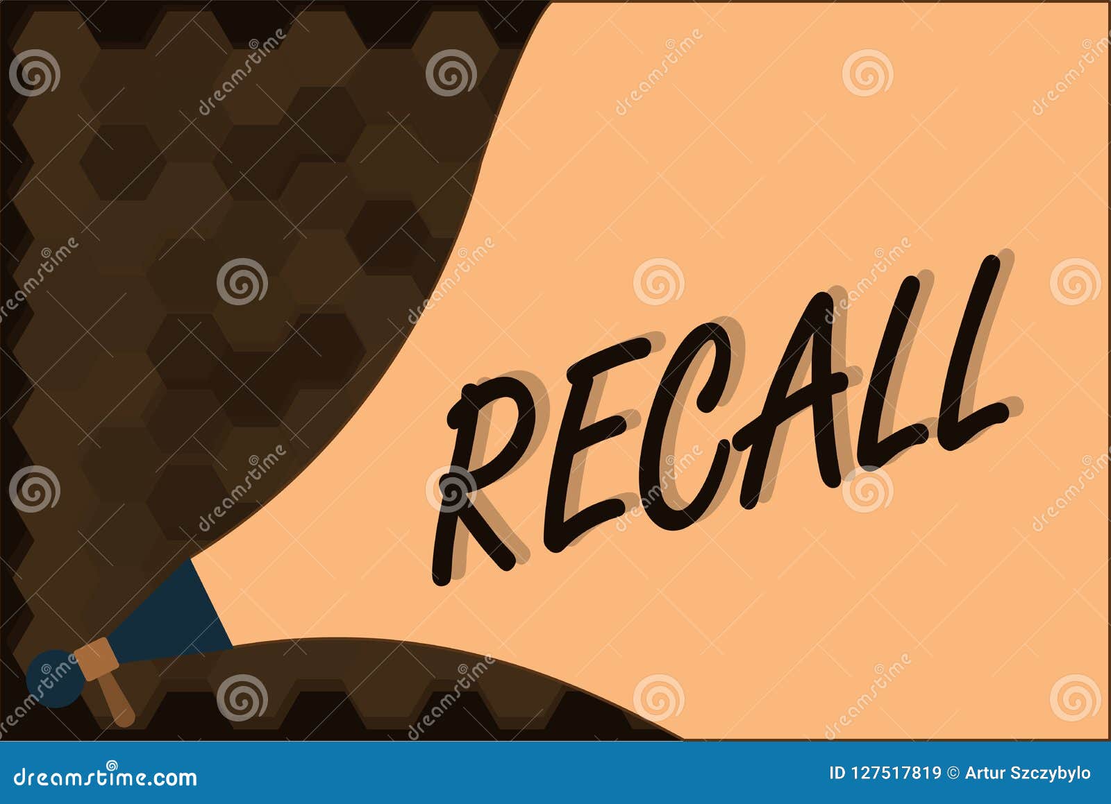 Handwriting Text Recall. Concept Meaning Bring Fact Event or Situation ...