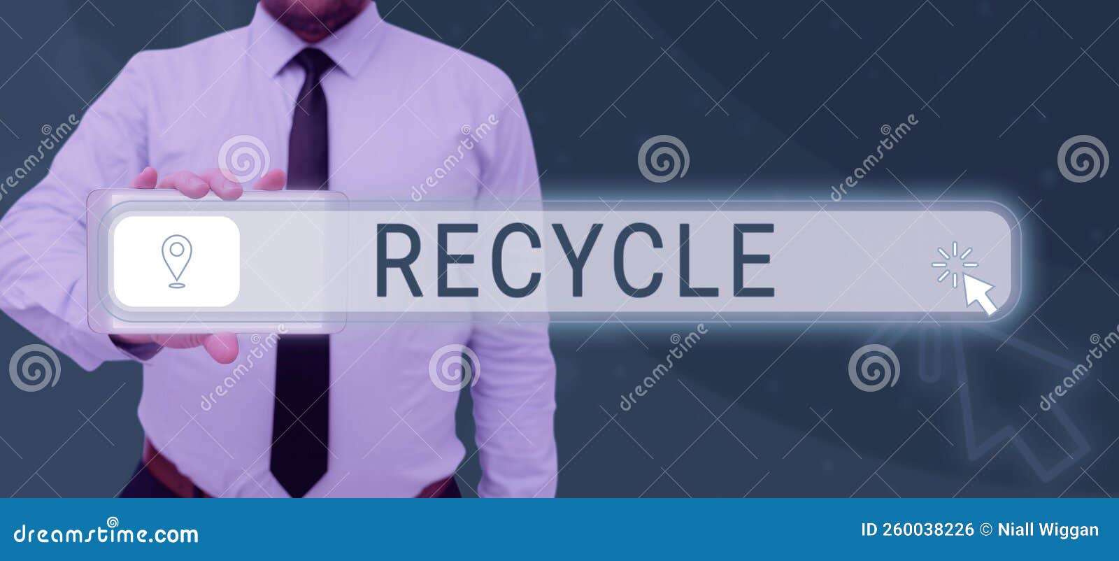 Handwriting Text Recycle. Business Concept Process of Converting Waste ...