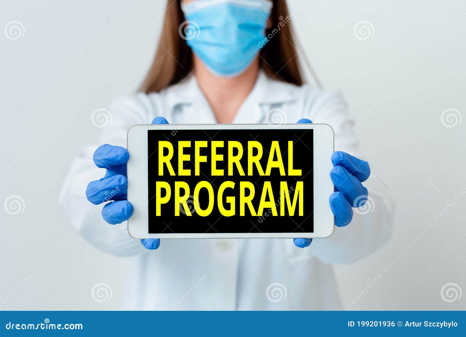 Handwriting Text Referral Program. Concept Meaning Employees are ...
