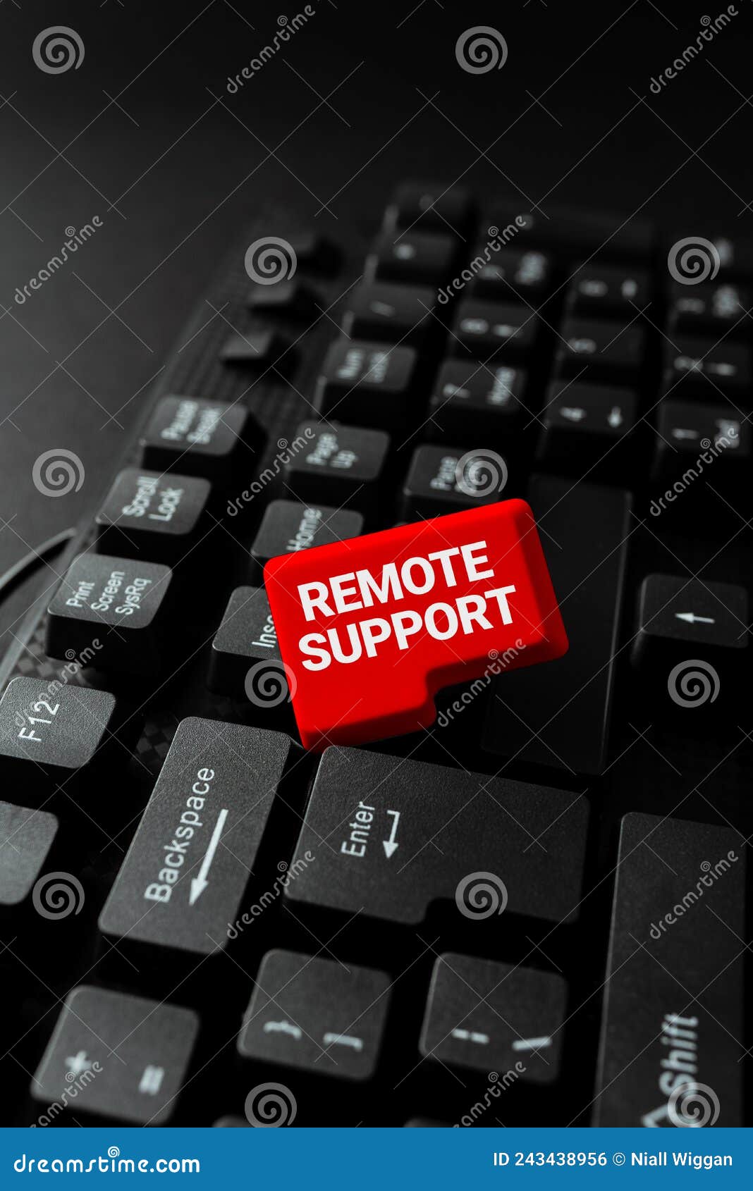 Handwriting Text Remote Support. Business Concept Help Endusers To ...