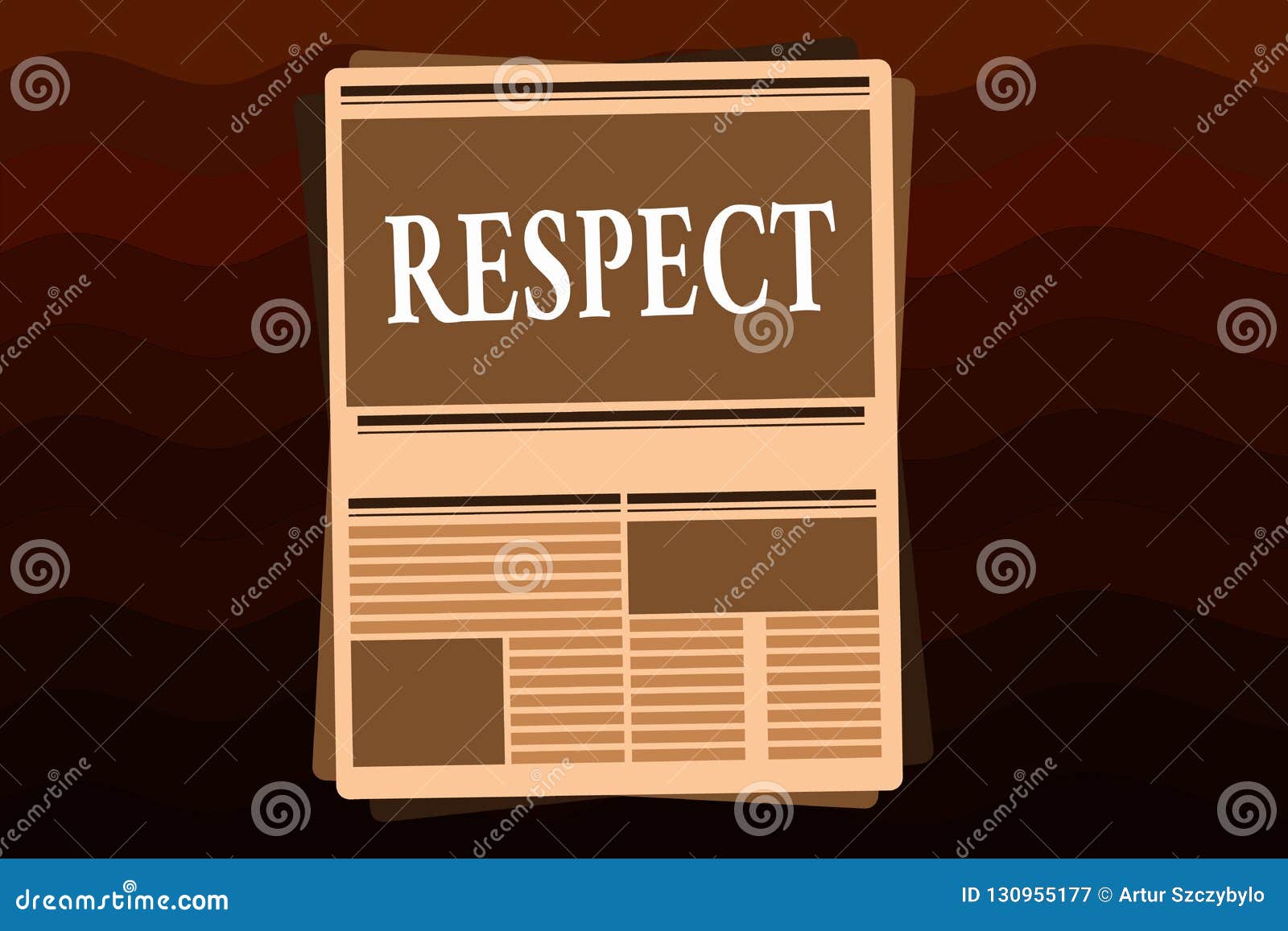 Handwriting Text Respect. Concept Meaning Feeling of Deep Admiration ...