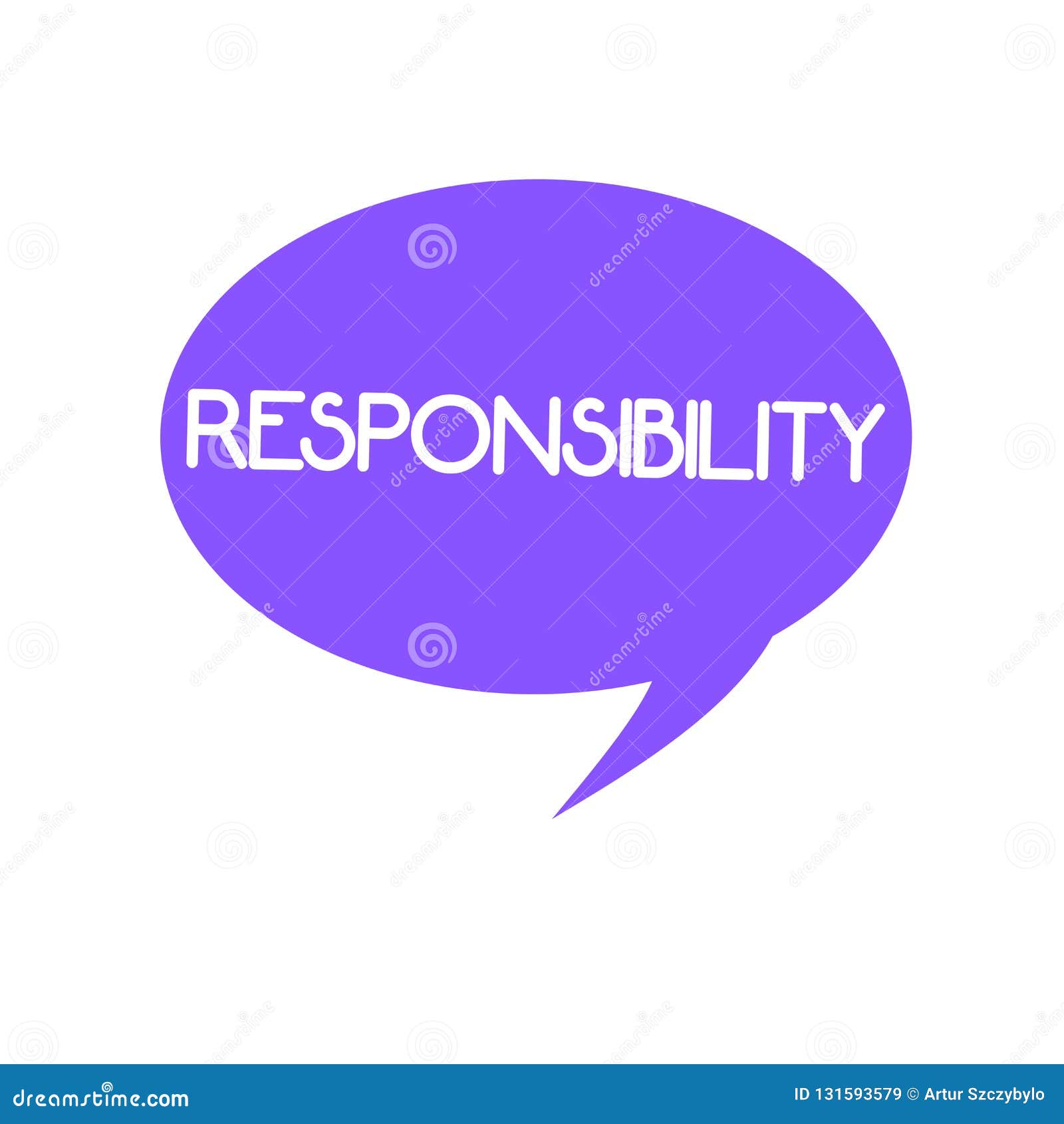 Handwriting Text Responsibility. Concept Meaning Having Control Over ...