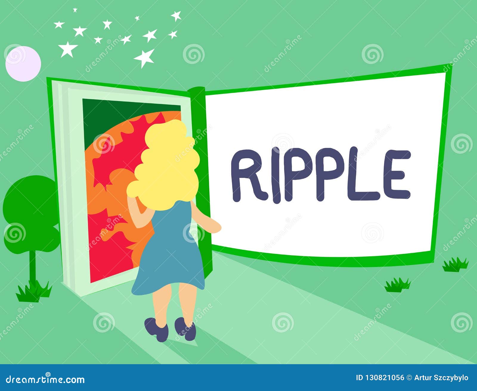 Handwriting Text Ripple. Concept Meaning Small Wave or Series of Them ...