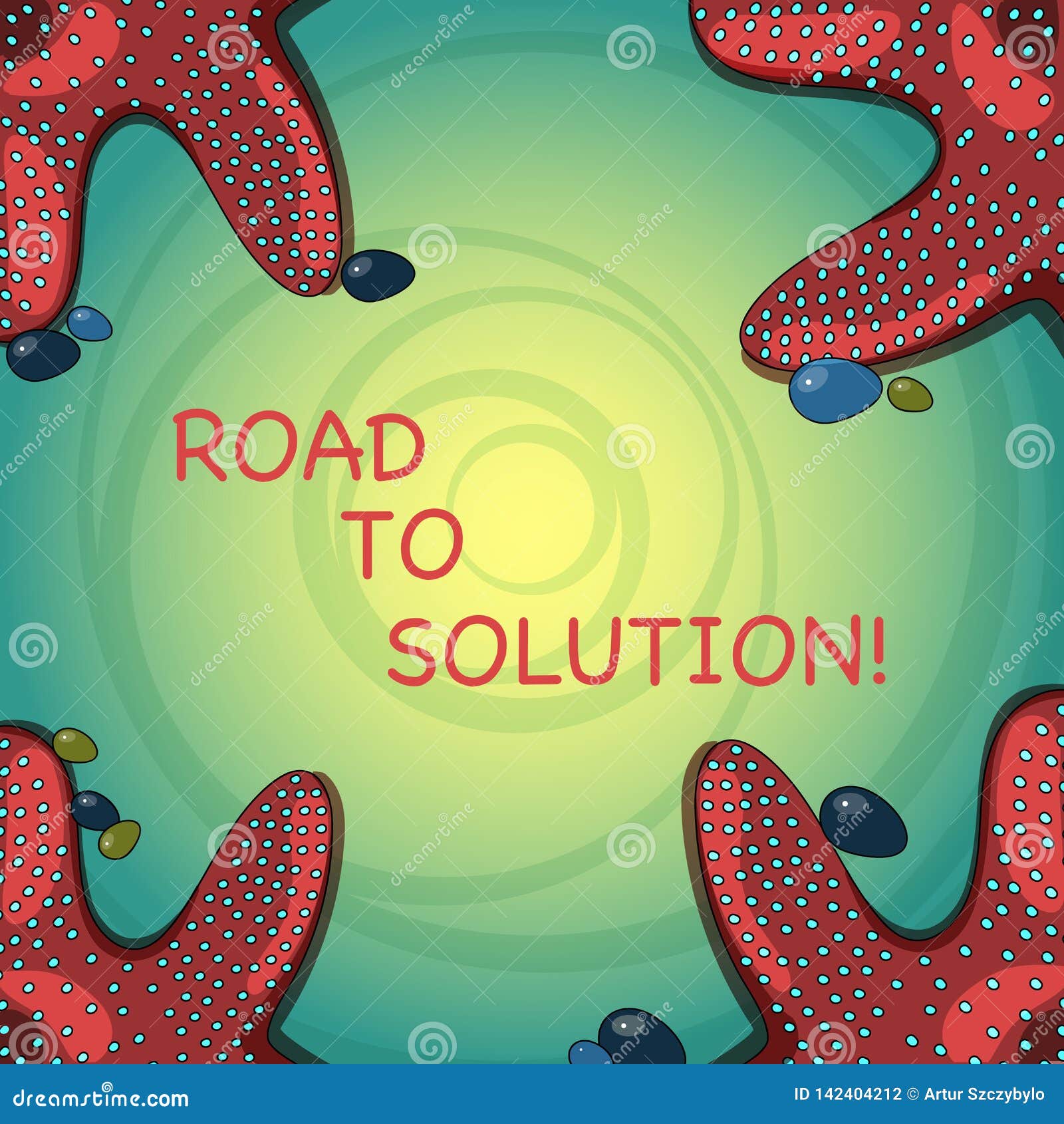Handwriting Text Road To Solution. Concept Meaning Path You Go To Solve ...