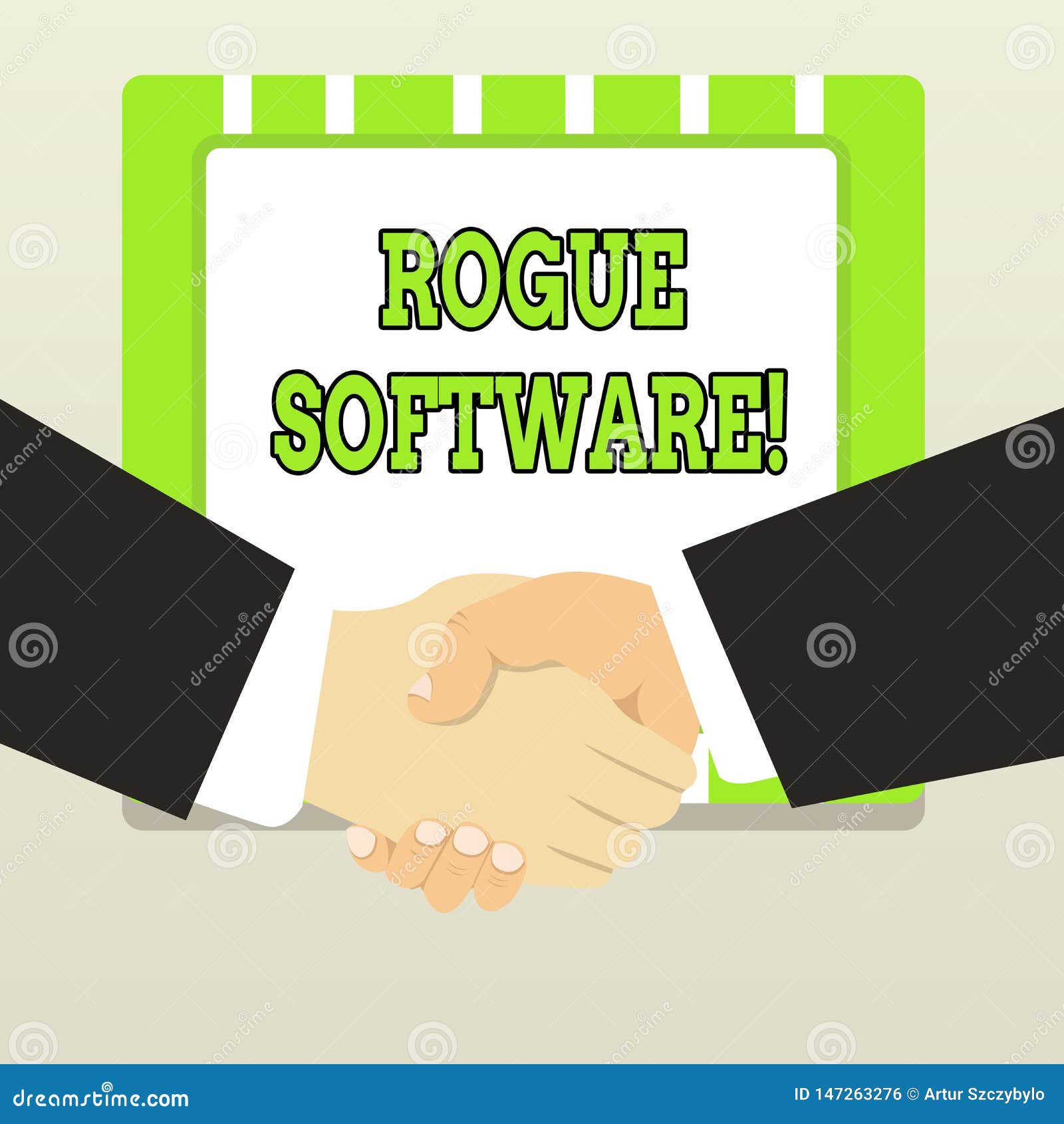 Handwriting Text Rogue Software. Concept Meaning Type of Malware that ...