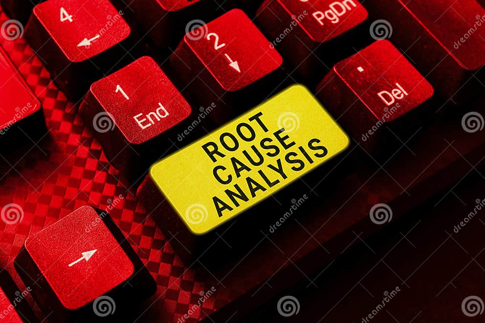 Handwriting Text Root Cause Analysis. Business Approach Method of Problem Solving Identify Fault ...
