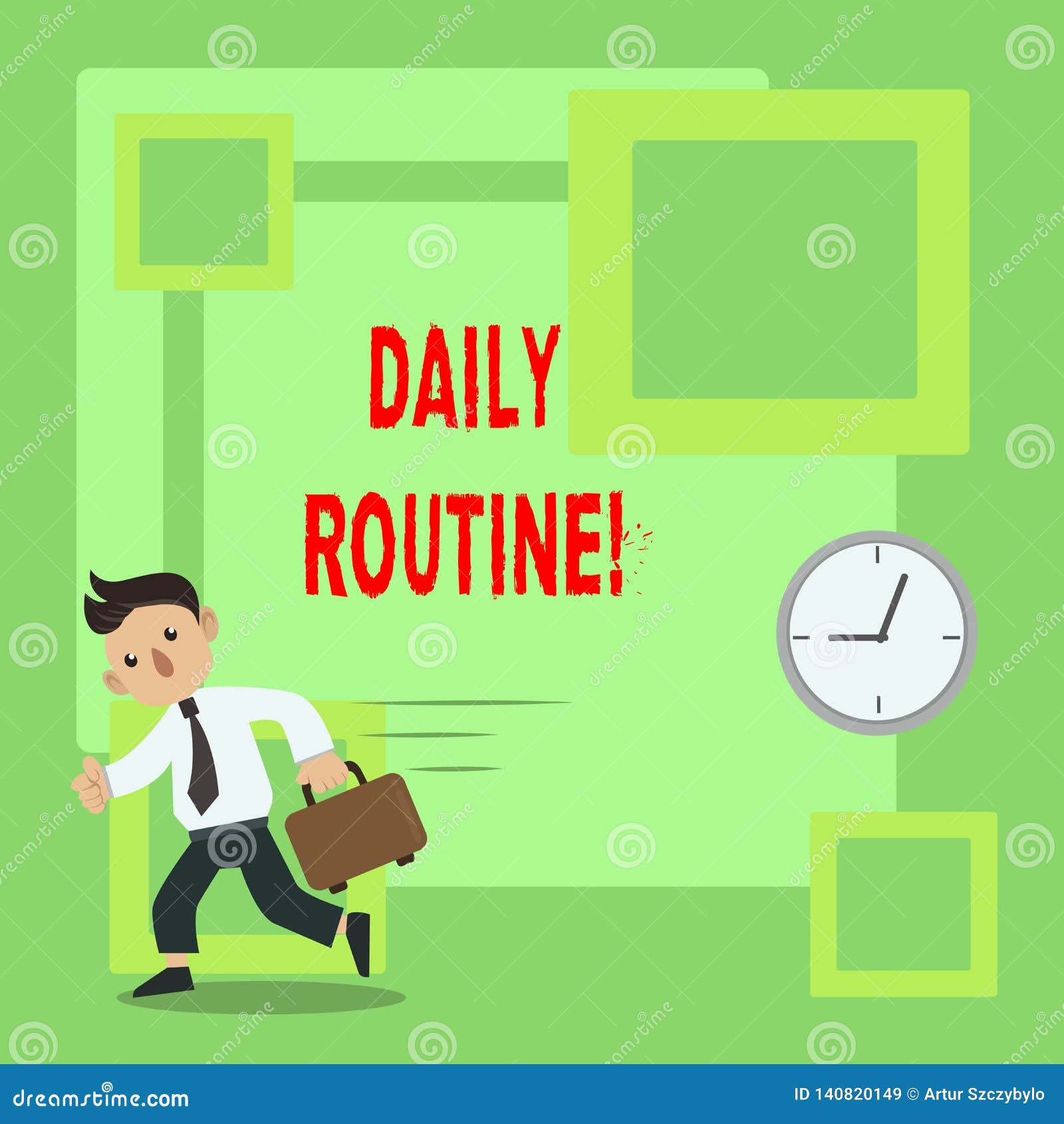 Handwriting Text daily Routine. Concept Meaning Everyday Good Habits To ...