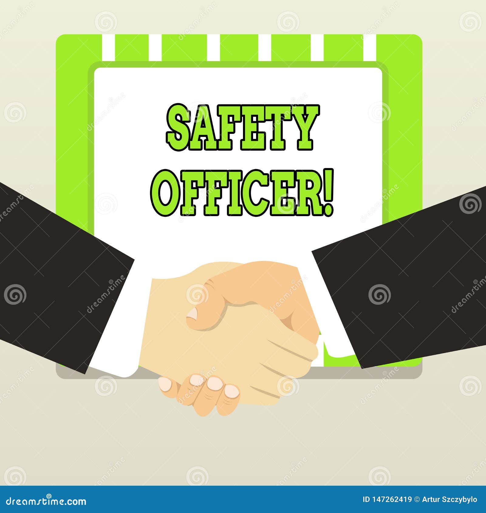 Handwriting Text Safety Officer. Concept Meaning a Demonstrating ... Handwriting Text Safety Officer. Concept Meaning a Demonstrating ...