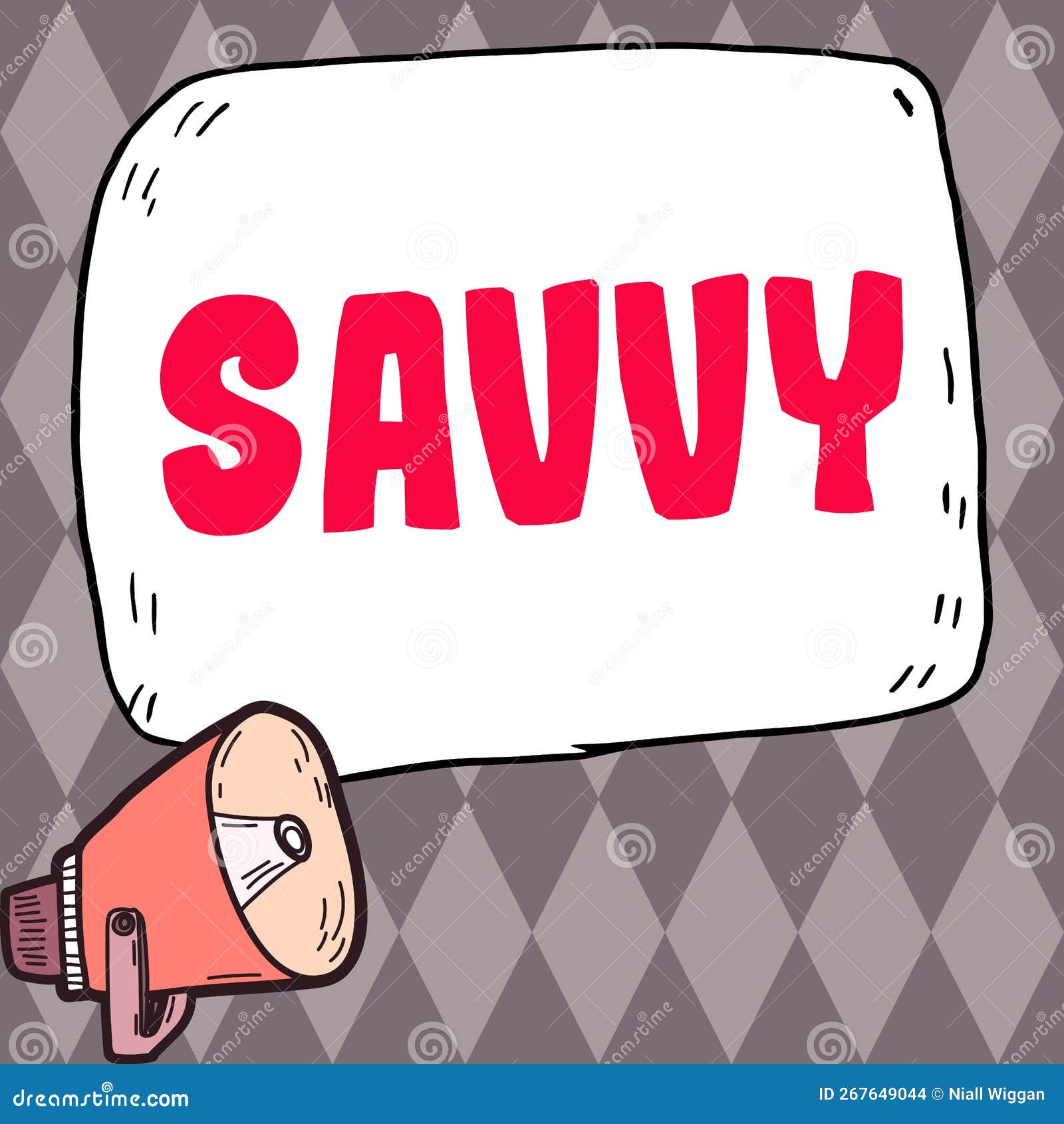 Conceptual Caption Savvy. Word Written on Having Perception ...