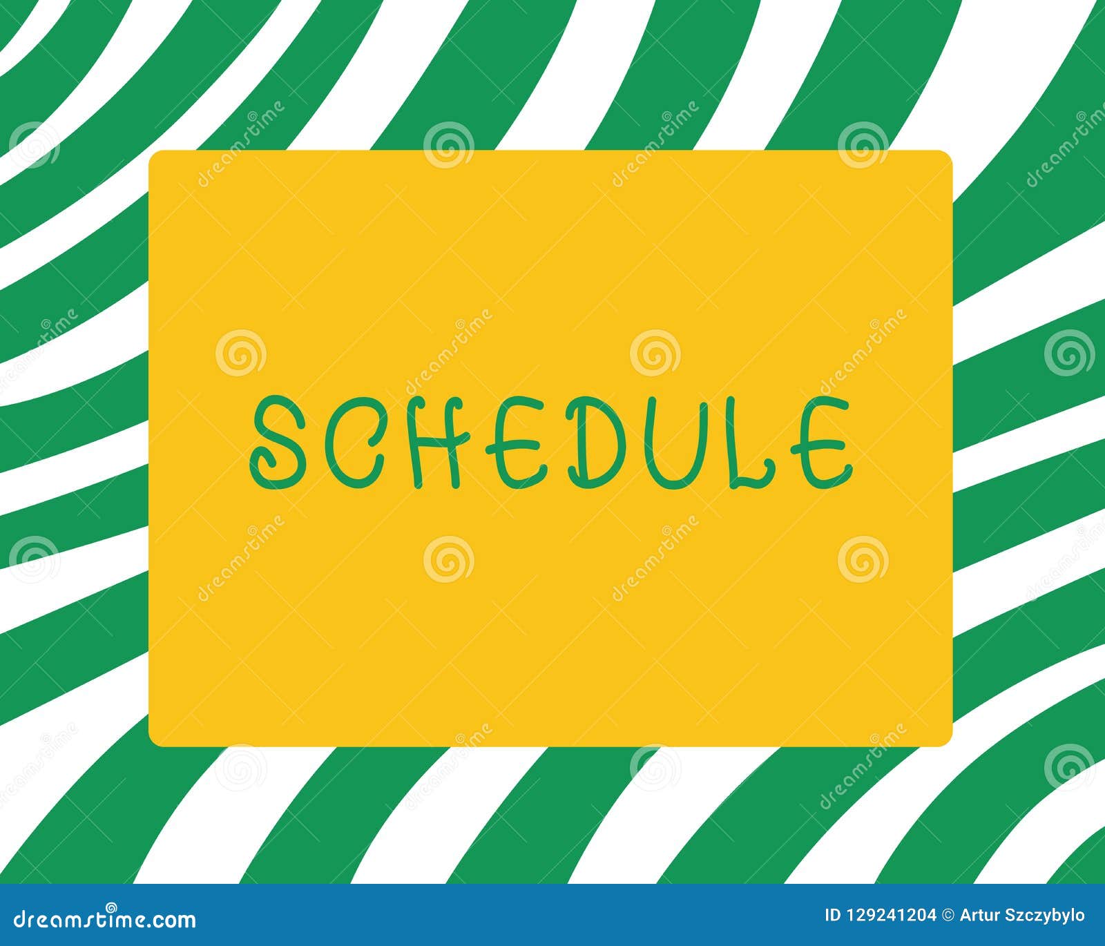 Handwriting Text Schedule. Concept Meaning Plan for Carrying Out ...
