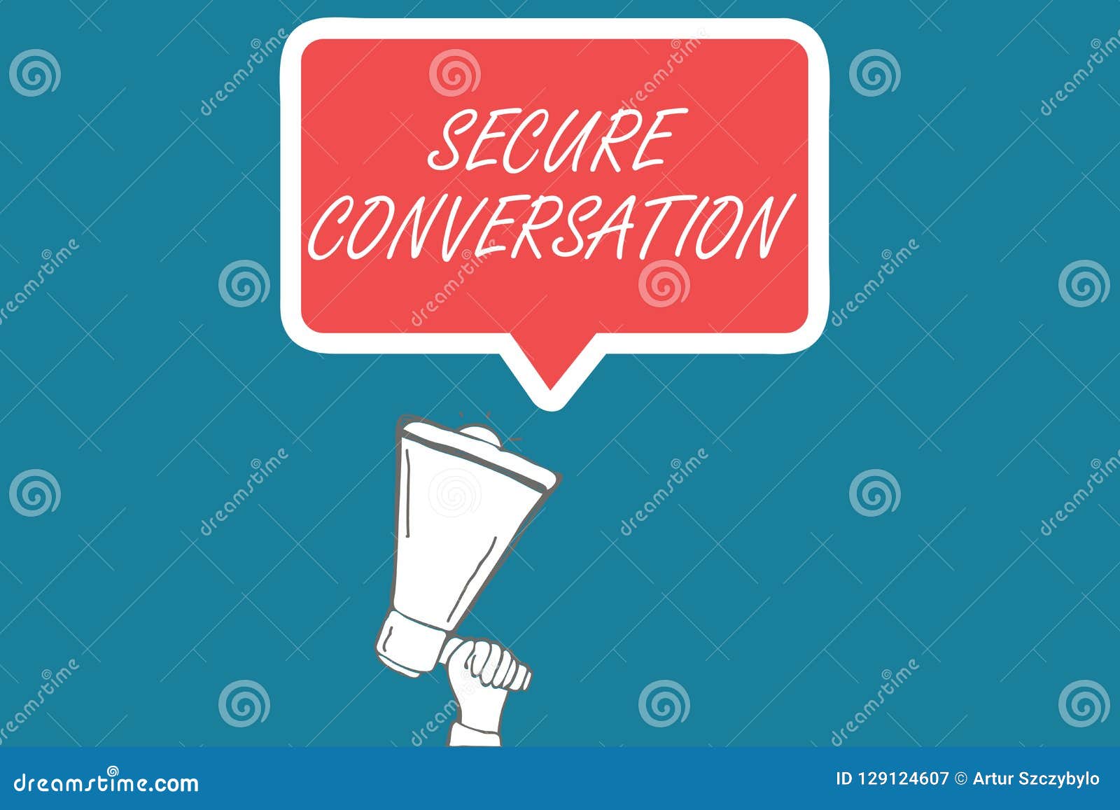 Handwriting Text Secure Conversation. Concept Meaning Secured Encrypted ...