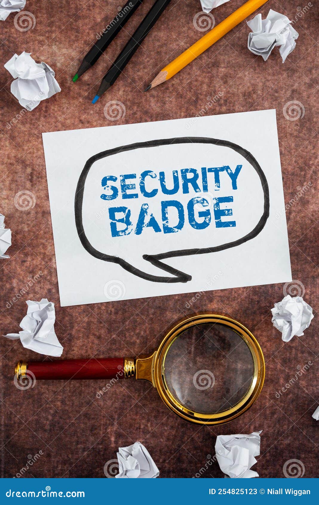 Handwriting Text Security BadgeCredential Used To Gain Accessed on the ...
