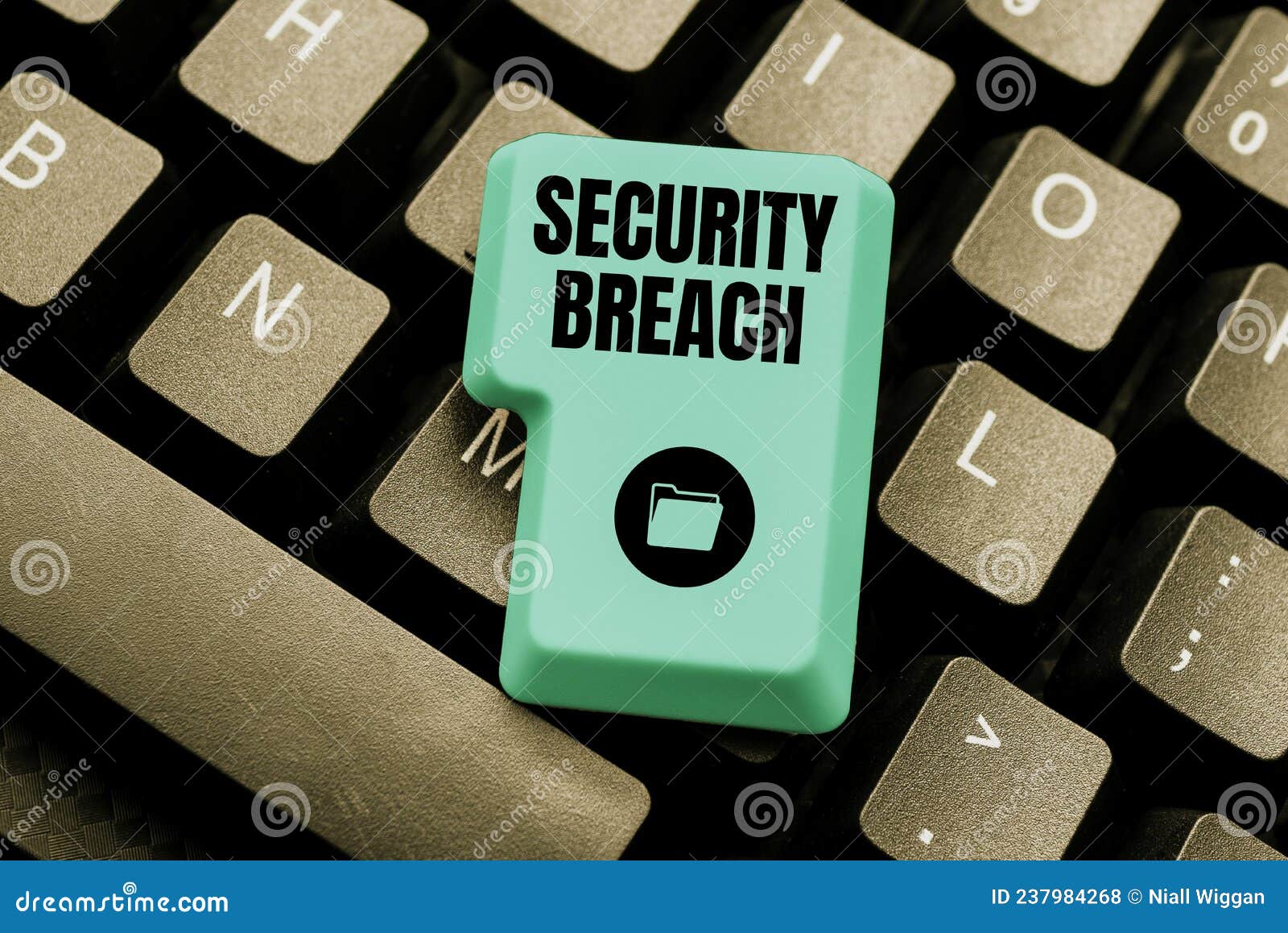 Handwriting Text Security Breach. Conceptual Photo Unauthorized Access ...