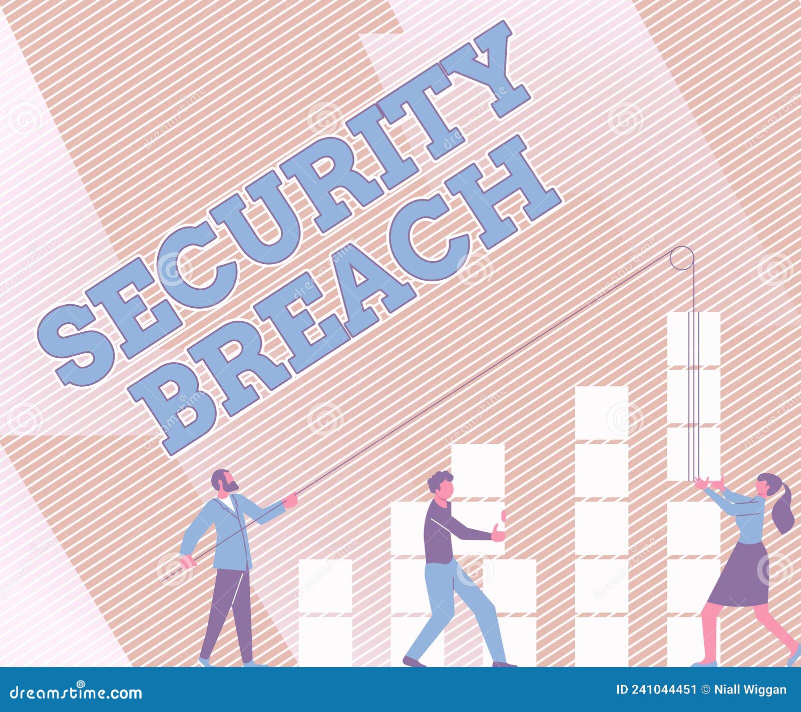 Handwriting Text Security Breach. Word for Incident that Results in ...