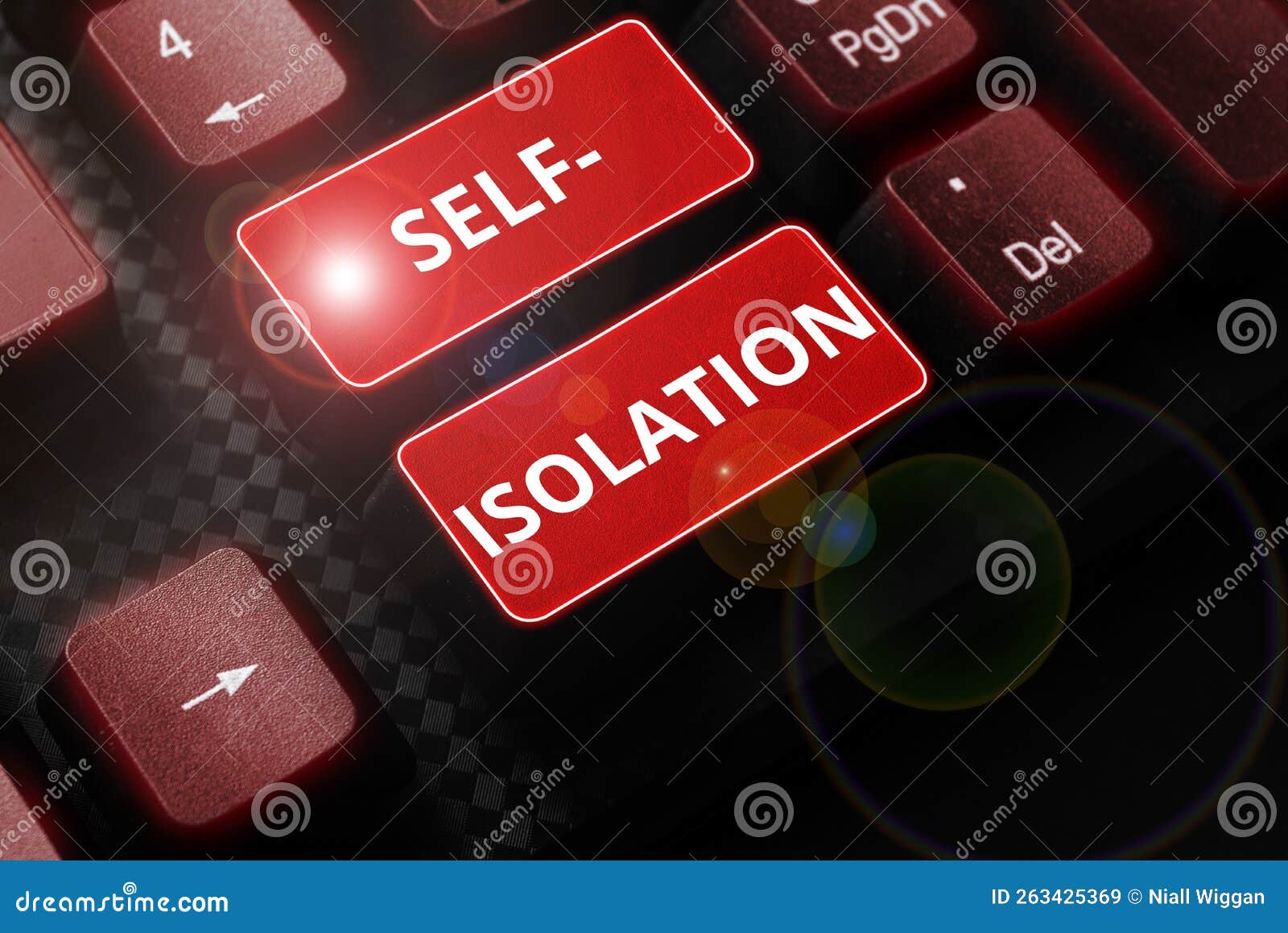 Handwriting Text Self Isolation. Concept Meaning Promoting Infection ...