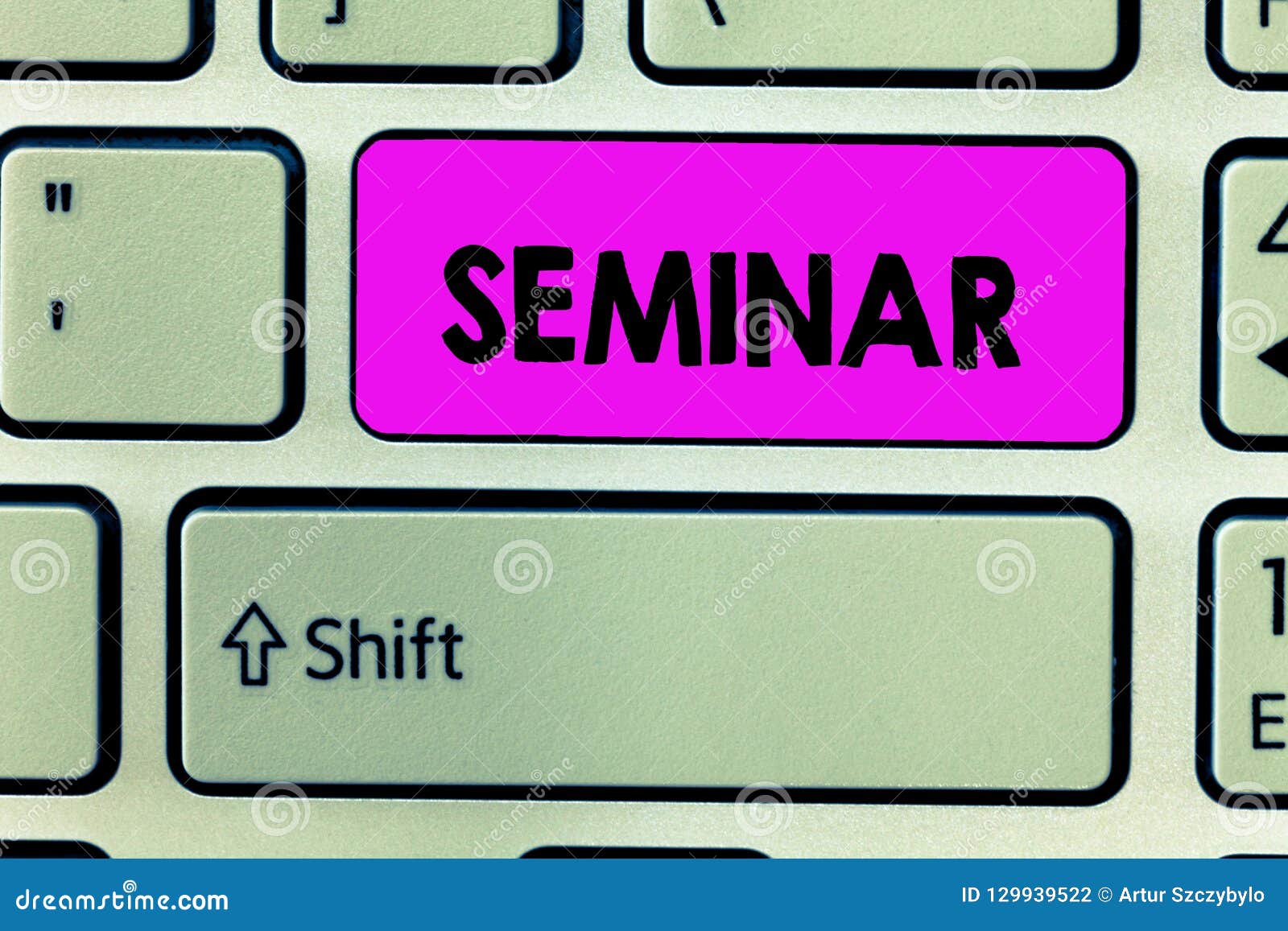 Handwriting Text Seminar. Concept Meaning Conference or Other Meeting ...