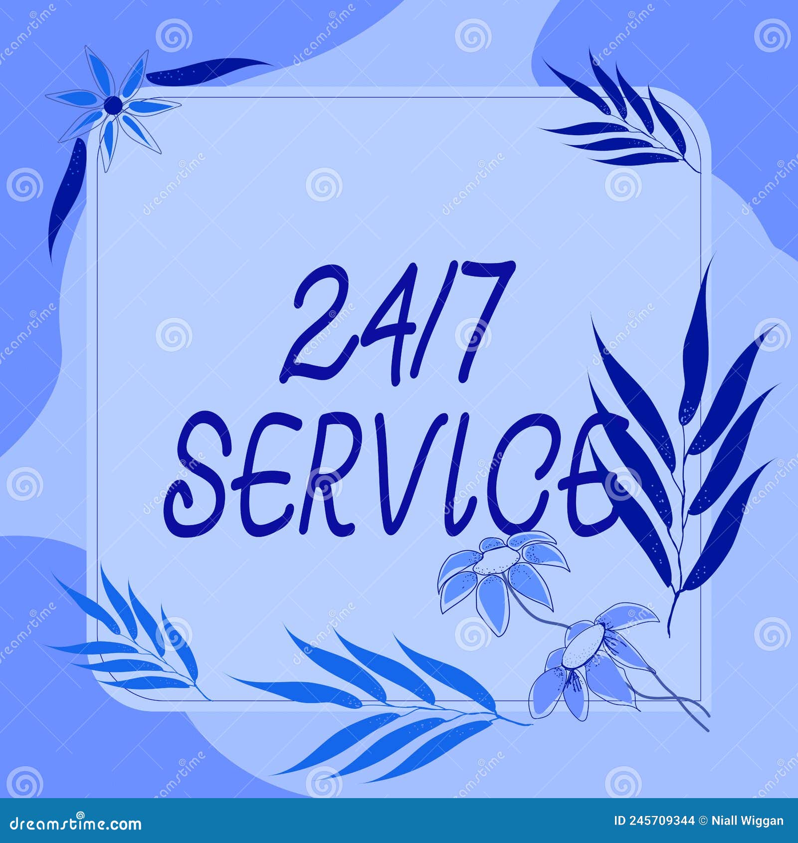 Handwriting Text 24 or 7 Service. Word Written on always Available To ...