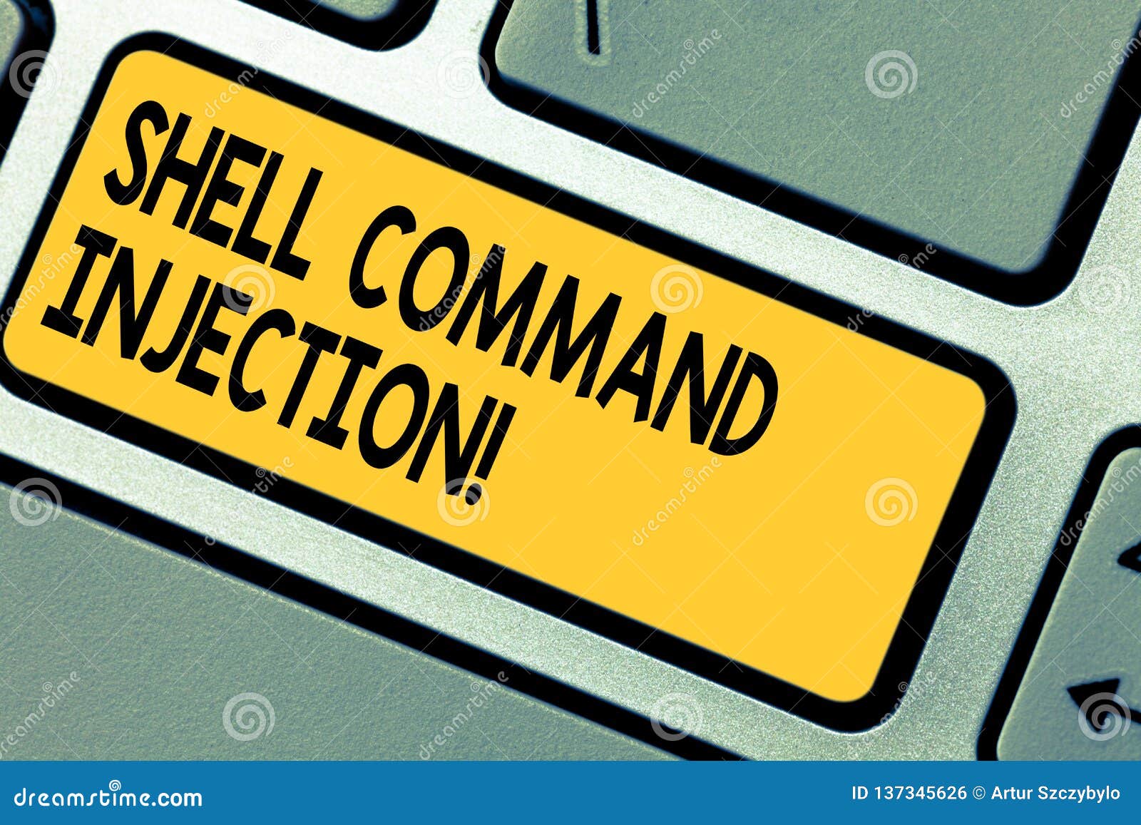 Handwriting Text Shell Comanalysisd Injection Concept Meaning Used By Hackers To Execute System