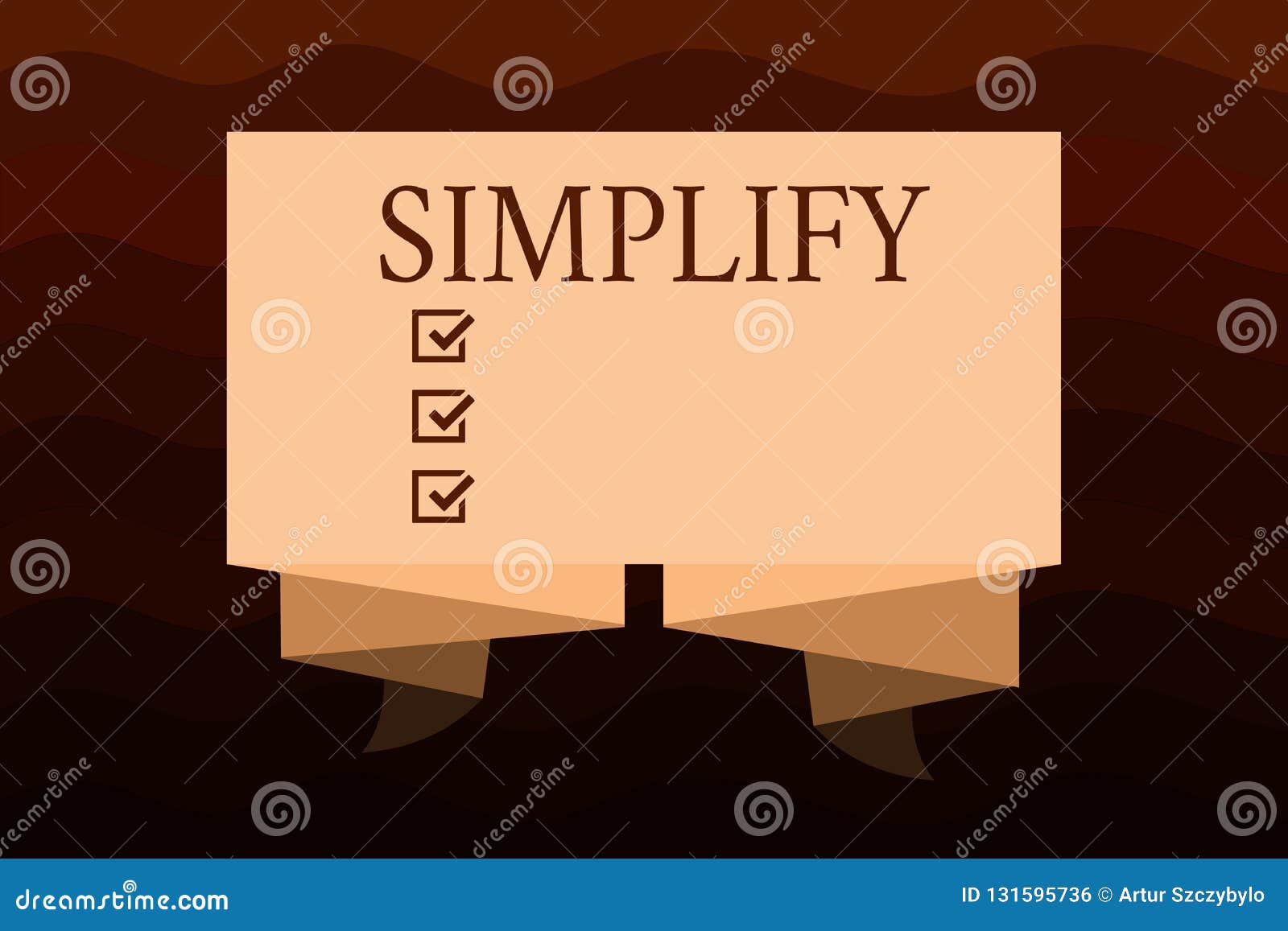 Handwriting Text Simplify. Concept Meaning Make Something Simpler or ...