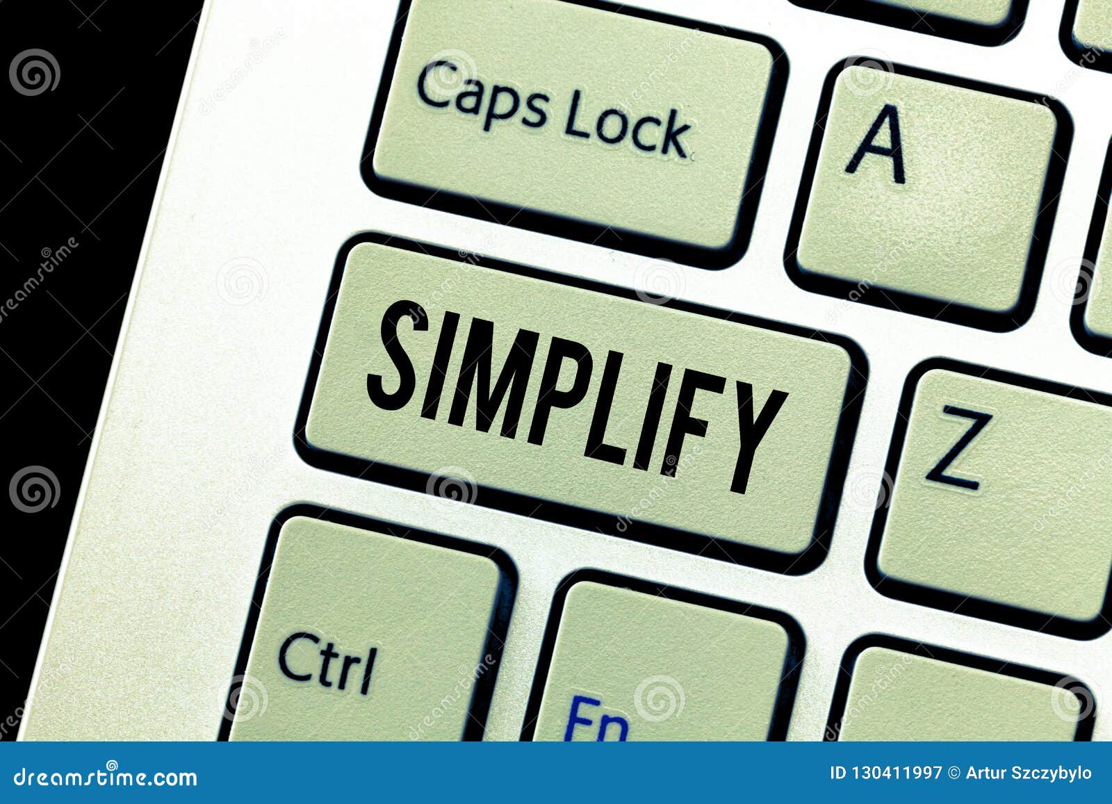 Handwriting Text Simplify. Concept Meaning Make Something Simpler or ...