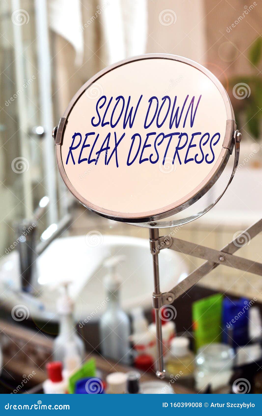 Handwriting Text Slow Down Relax Destress. Concept Meaning Calming ... Handwriting Text Slow Down Relax Destress. Concept Meaning Calming ...