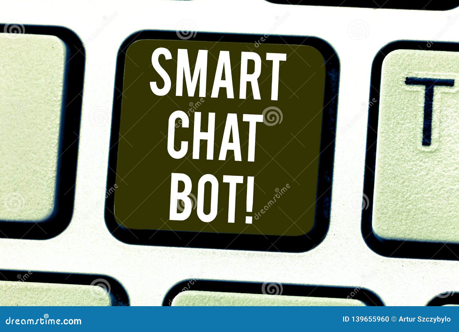 Handwriting Text Smart Chat Bot. Concept Meaning Artificial ...