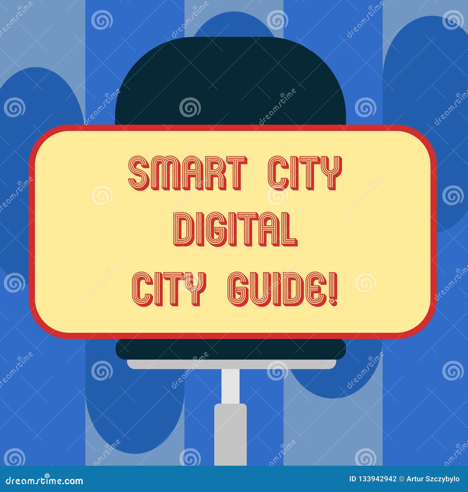 Handwriting Text Smart City Digital City Guide. Concept Meaning ...