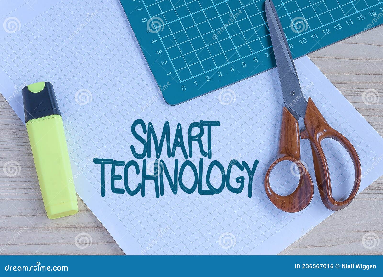 Handwriting Text Smart Technology. Word Written on Gadgets or Device ...