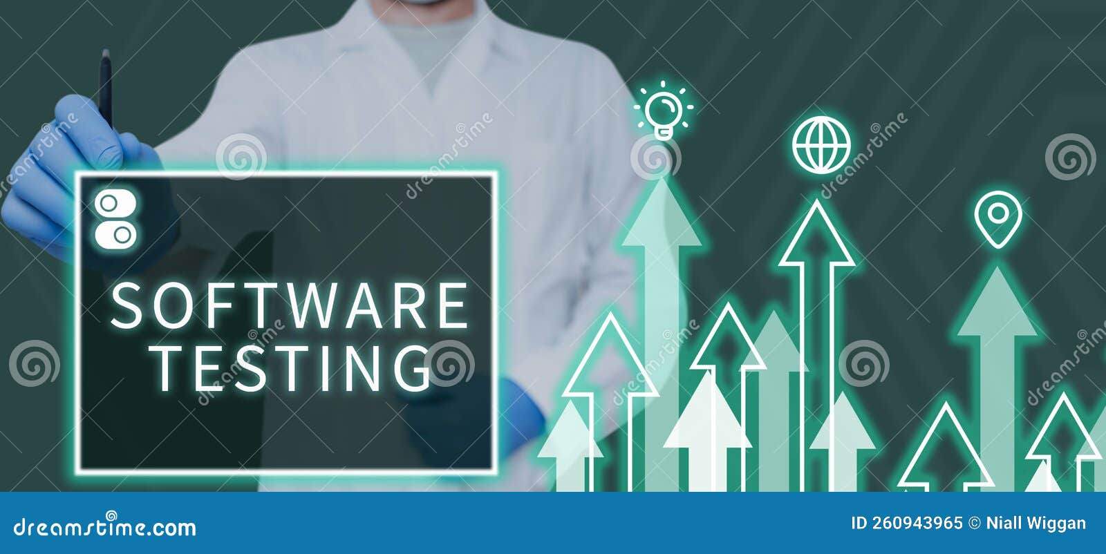 Handwriting Text Software Testing. Business Approach Activity To Check ...