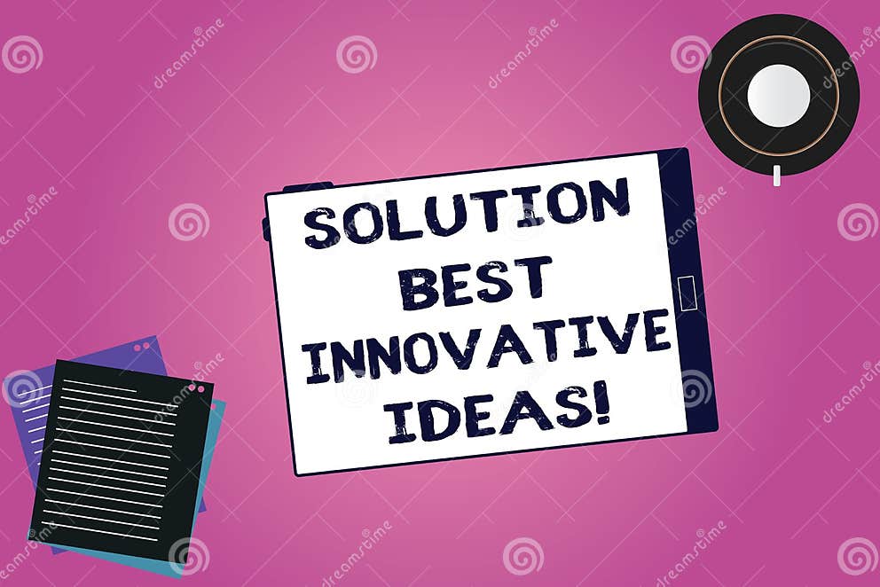 Handwriting Text Solution Best Innovative Ideas. Concept Meaning Good ...
