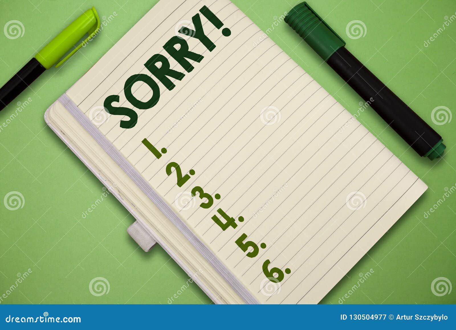 Handwriting Text Sorry. Concept Meaning Feeling Sad Distressed through ...