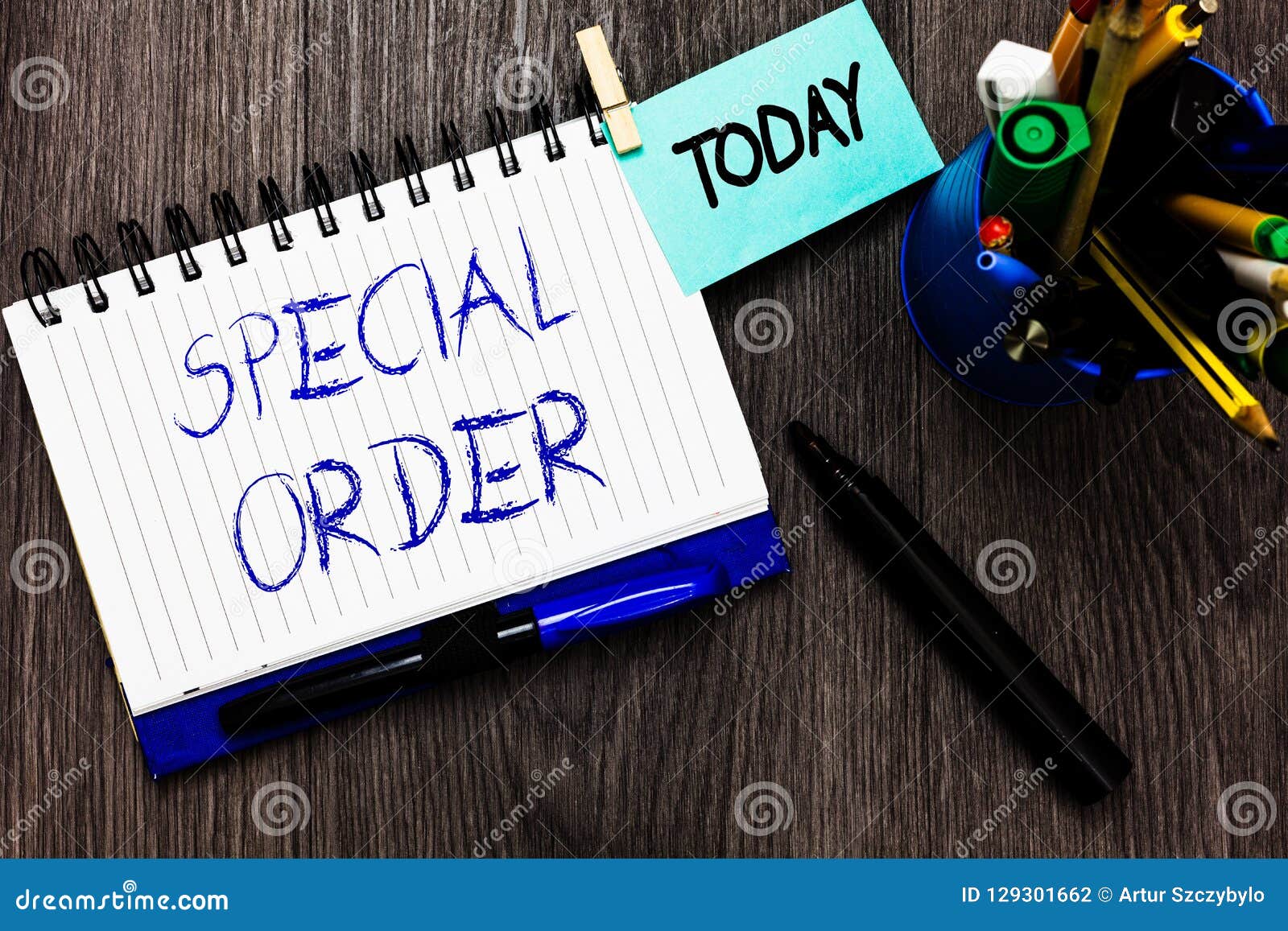 Handwriting Text Special Order. Concept Meaning Specific Item Requested ...