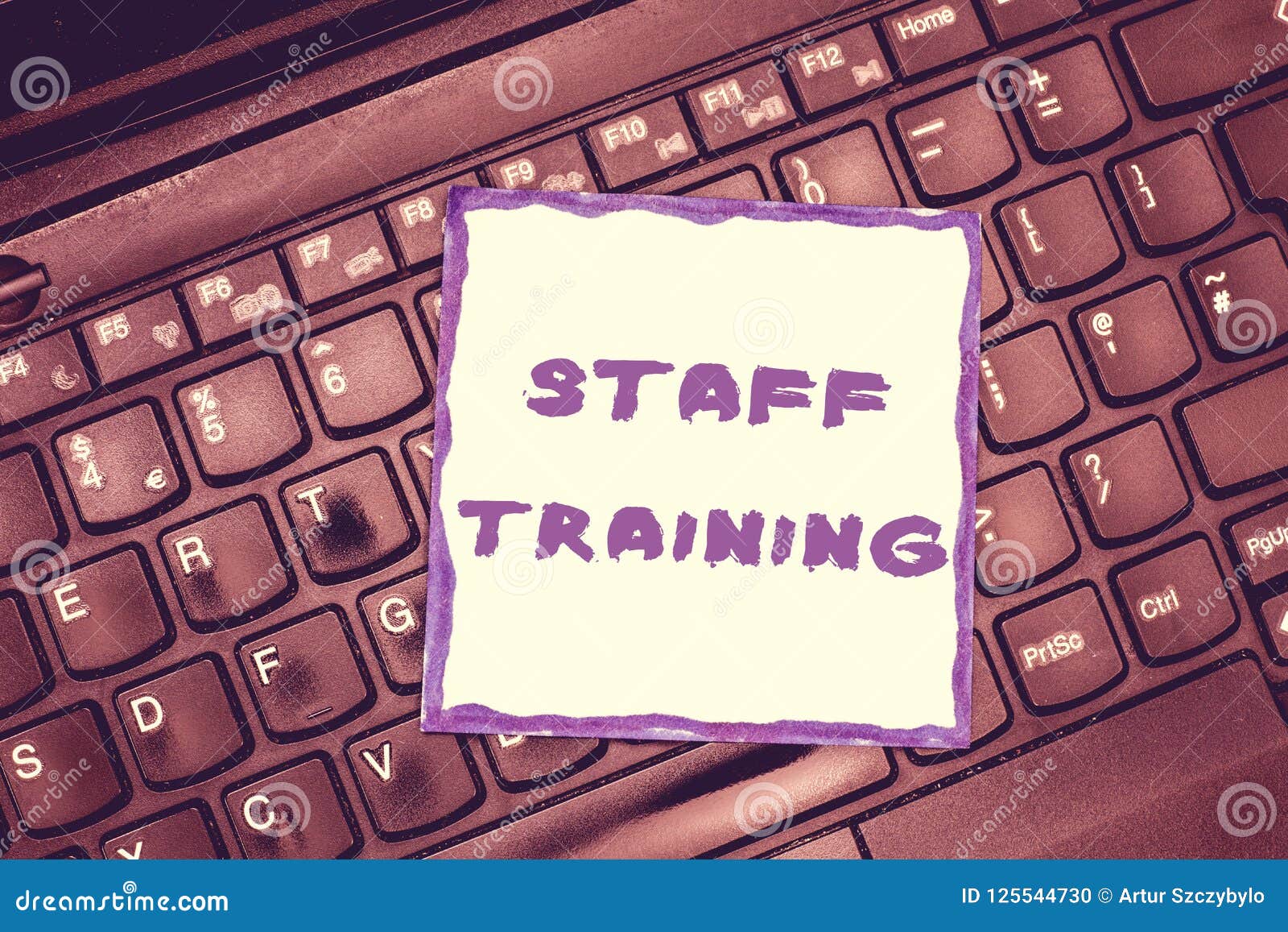 Handwriting Text Staff Training. Concept Meaning a Program that Helps ...