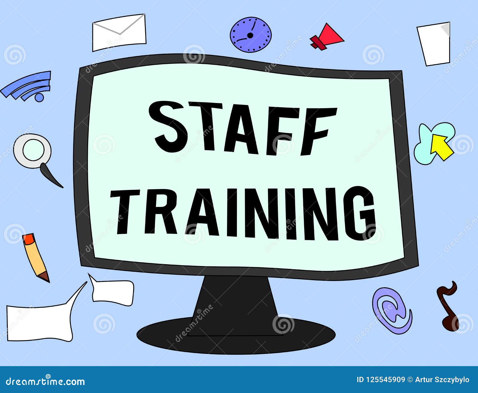 Handwriting Text Staff Training. Concept Meaning a Program that Helps ...