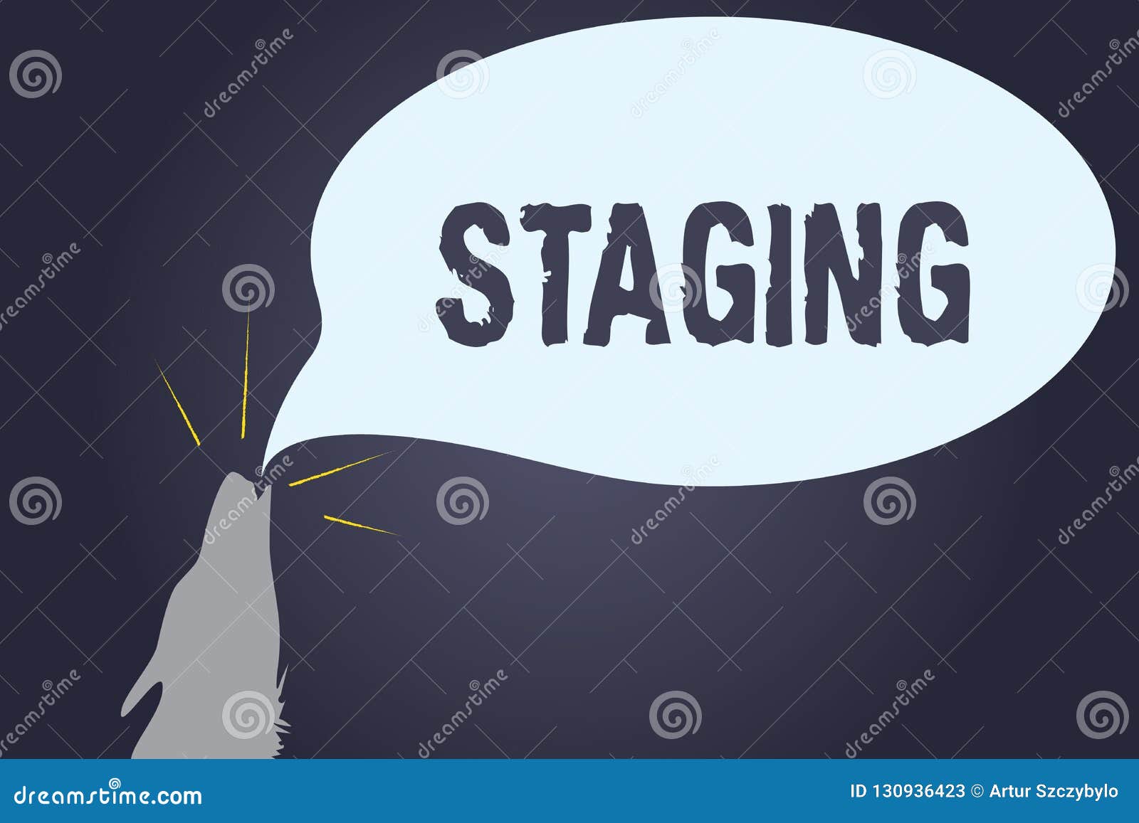 Handwriting Text Staging. Concept Meaning Method Presenting Play or ...